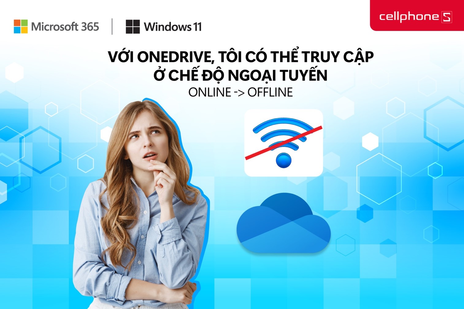 Với Onedrive, bạn có thể truy cập file ngay cả khi không có Internet?