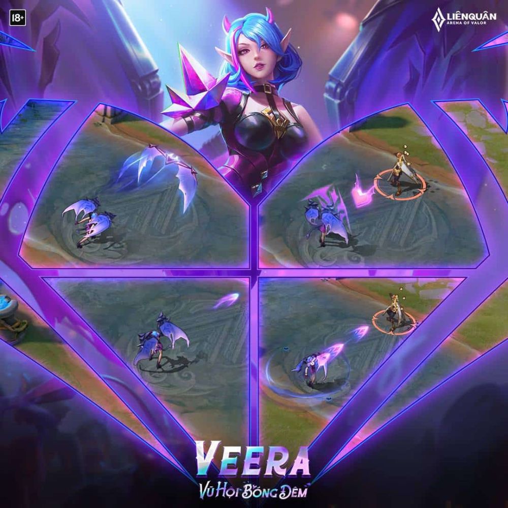 Tất tần tật về vị tướng Veera Liên Quân - Bà hoàng hắc ám trong Liên Quân Mobile