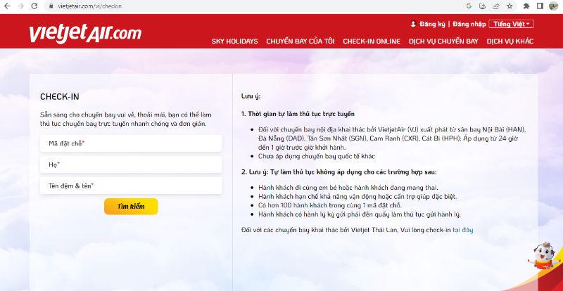 Hướng dẫn check in online Vietjet đơn giản, nhanh chóng 2024