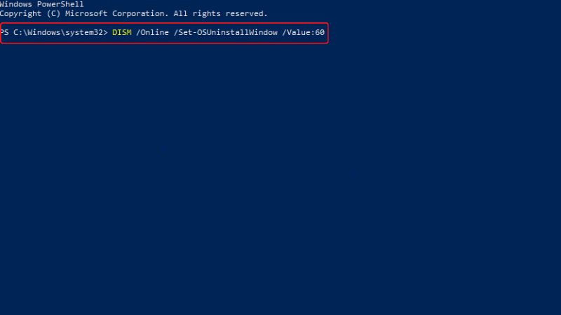 Cách kéo dài thời gian hạ cấp về Windows 10 bằng Registry Editor