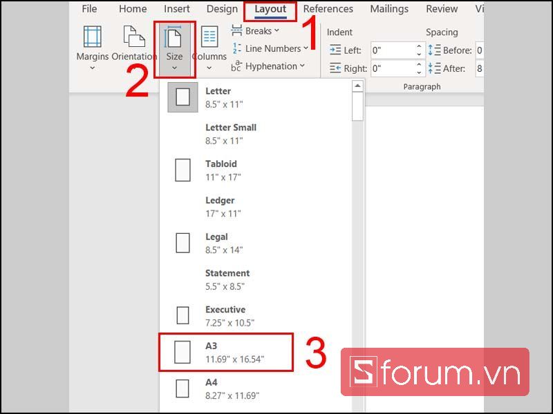 Kích thước A3 là bao nhiêu? Cách chọn kích thước A3 trong Word