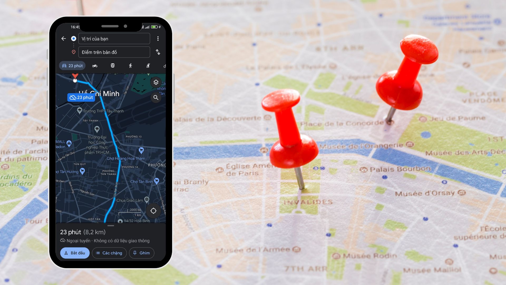 Sử dụng Google Maps trong toàn thành phố mà không cần kết nối internet ...