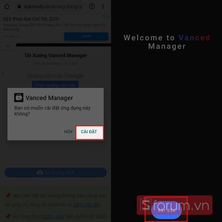 Cách tải YouTube Vanced trên Android, PC đơn giản