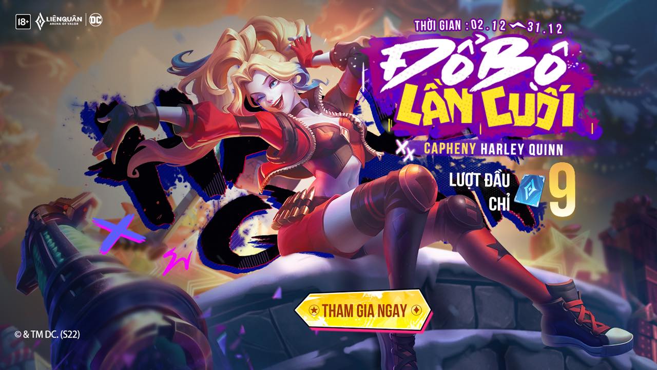 Cách săn trang phục Capheny Harley Quinn trong sự kiện đổ bộ lần cuối | Sforum