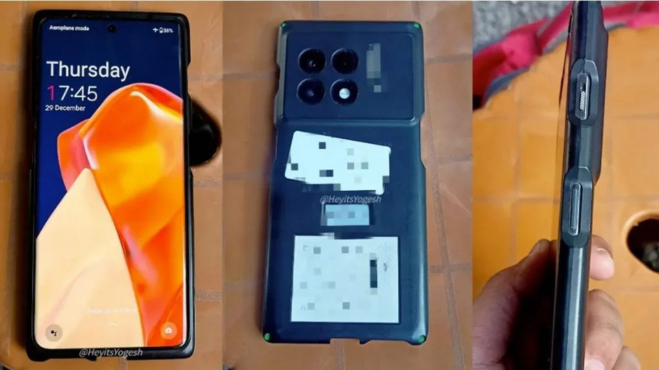 OnePlus 11R lộ ảnh thực tế: Có thanh trượt thông báo, màn hình cong, 3 ...