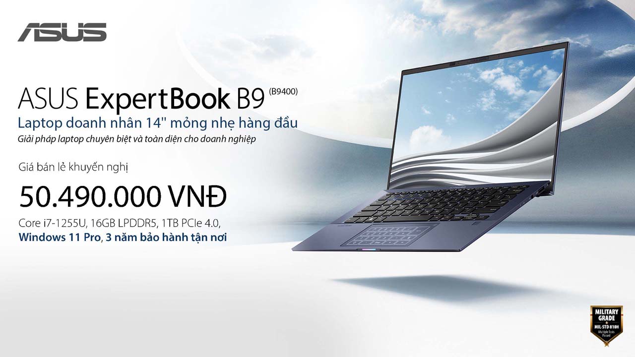ASUS ExpertBook B9 ra mắt: Laptop cao cấp chuẩn doanh nhân, giá 50.49 ...