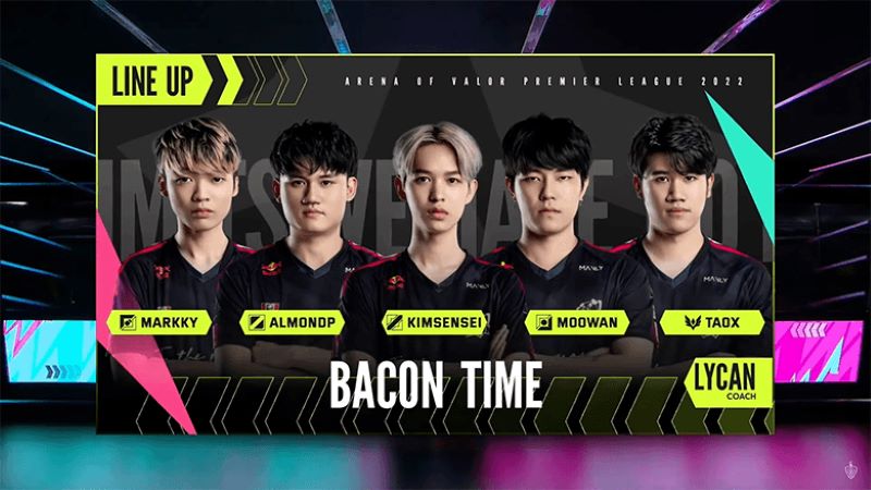 Vượt mọi đối thủ, Bacon Time độc chiếm danh sách đội hình Liên Quân xuất sắc nhất APL 2022