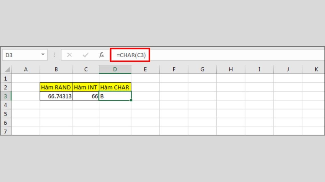 Hàm RAND, RANDBETWEEN tạo số ngẫu nhiên trong Excel