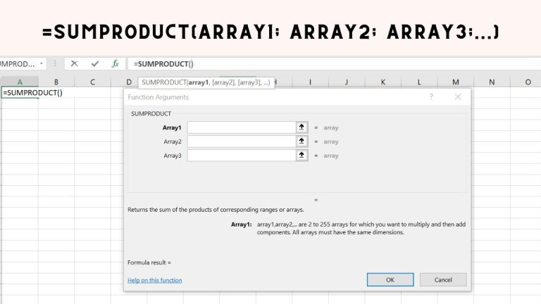 Hàm SUMPRODUCT trong Excel: Cách tính tổng nhiều điều kiện