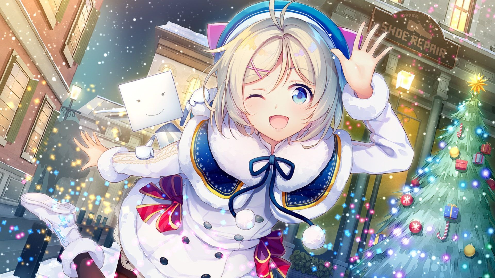 Đón lễ giáng sinh ấm áp với bộ hình nền Noel anime dễ thương cho máy tính