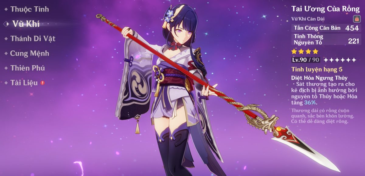 Genshin Impact: Hướng dẫn build Raiden TTNT "dị" song hành cùng hệ Thảo