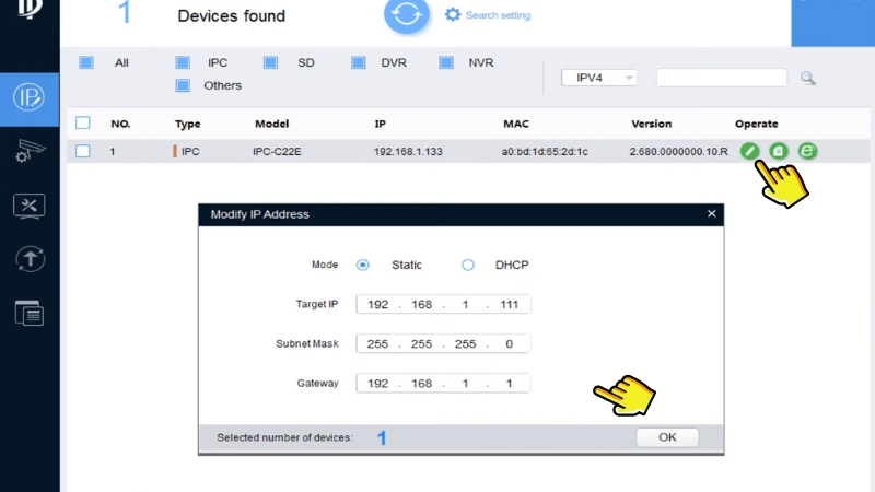 Có thể cài đặt IP tĩnh cho Camera Imou bằng điện thoại được hay không ...