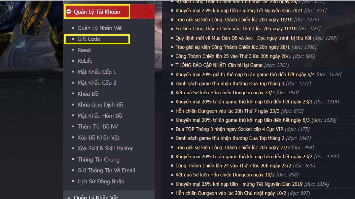 Tổng hợp code MU Huyền Thoại mới nhất 2024 giá trị