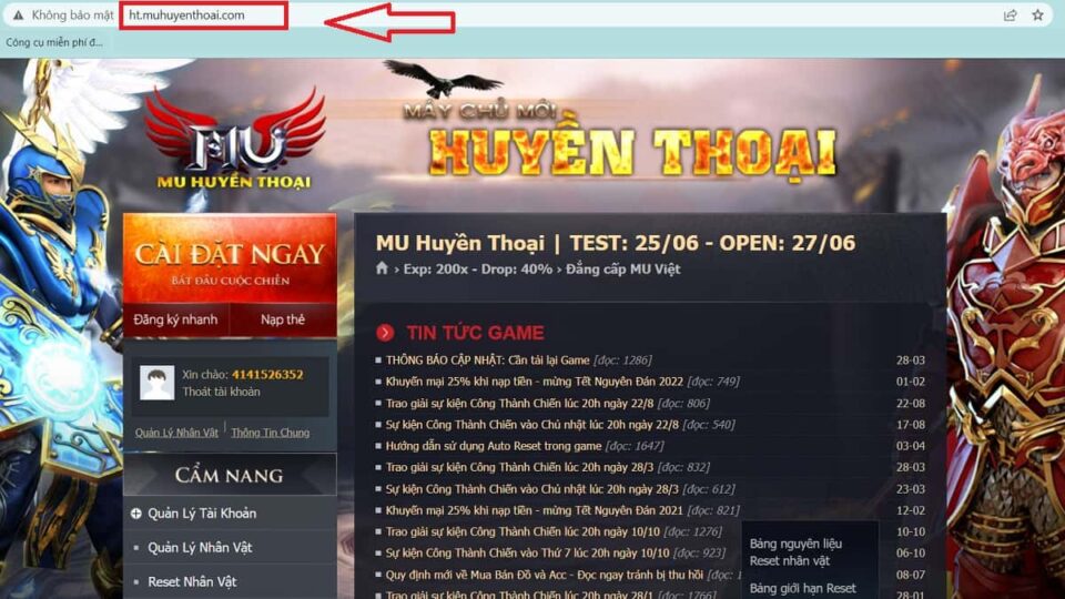 Full Code MU huyền thoại mới nhất 03/2023 | Cách nhập Code