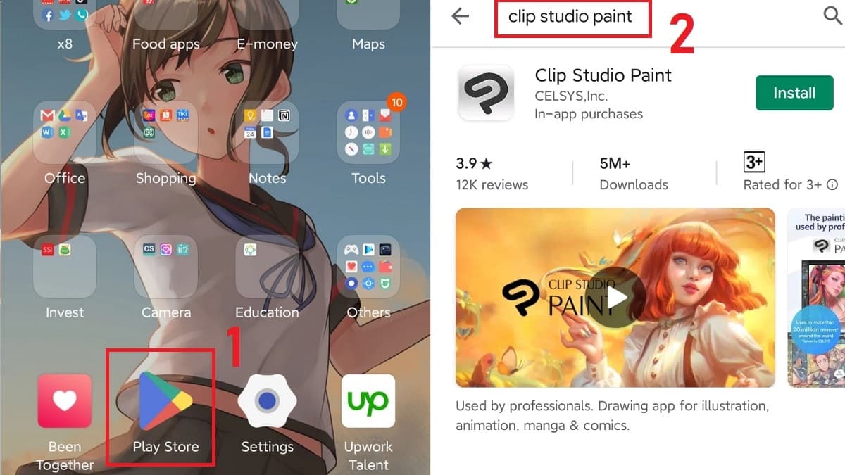 Tải Clip Studio Paint trên điện thoại Android, iOS, PC free