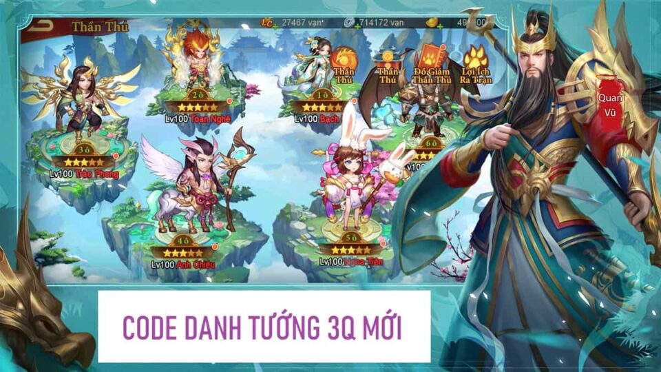 Full code Danh Tướng 3Q mới nhất 02/2023 | Cách nhập code