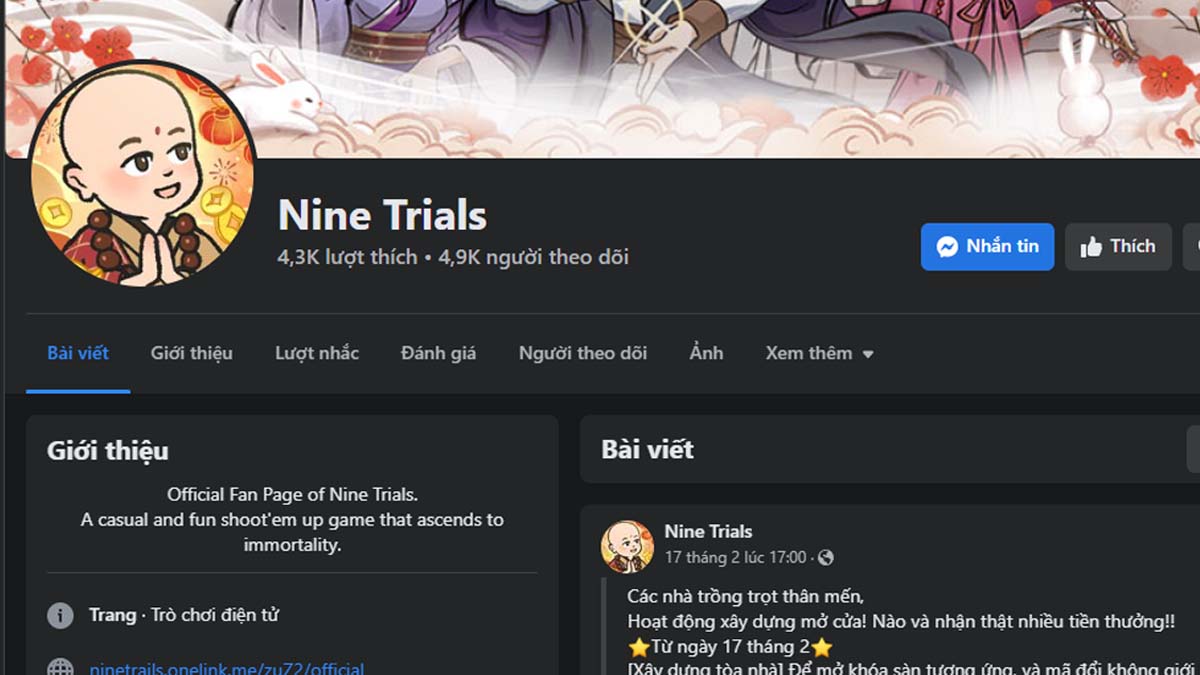 Full code Nine Trials mới nhất | Cách nhập code