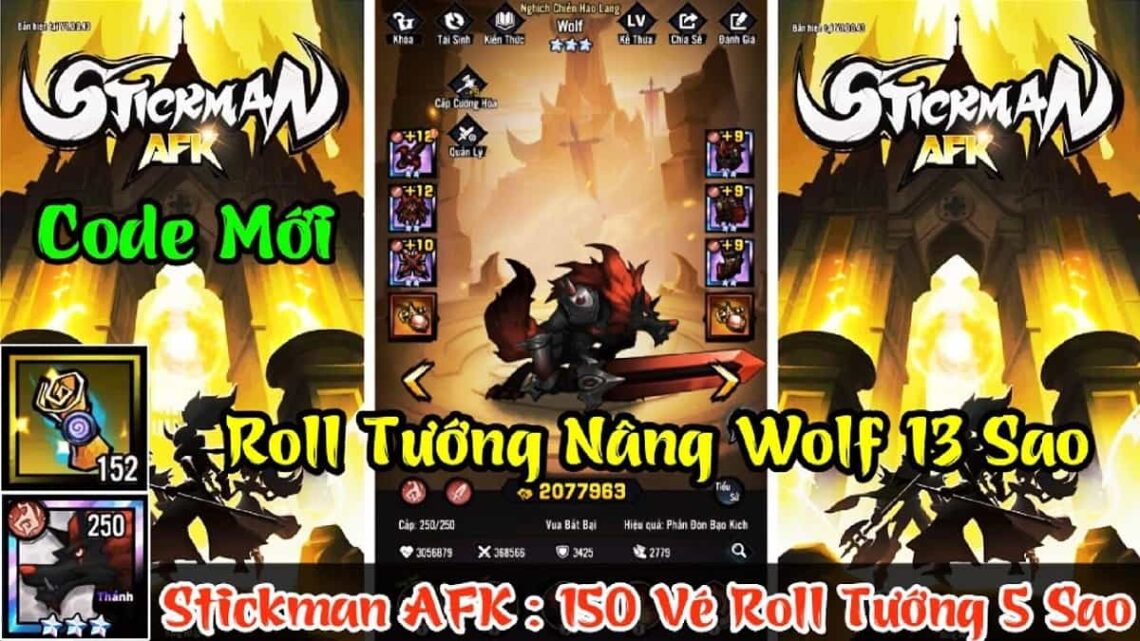 Full code Stickman Afk mới nhất 03/2023 | Cách nhập code