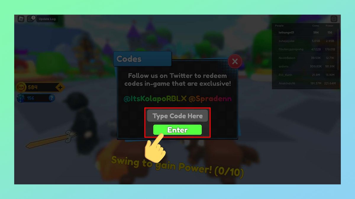 Code Sword Fighters Simulator mới nhất 05/2024, cách nhập