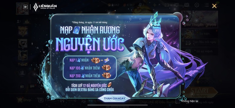 Sforum hướng dẫn cách nhận skin mới Dextra S+ hữu hạn cực độc từ Liên Quân