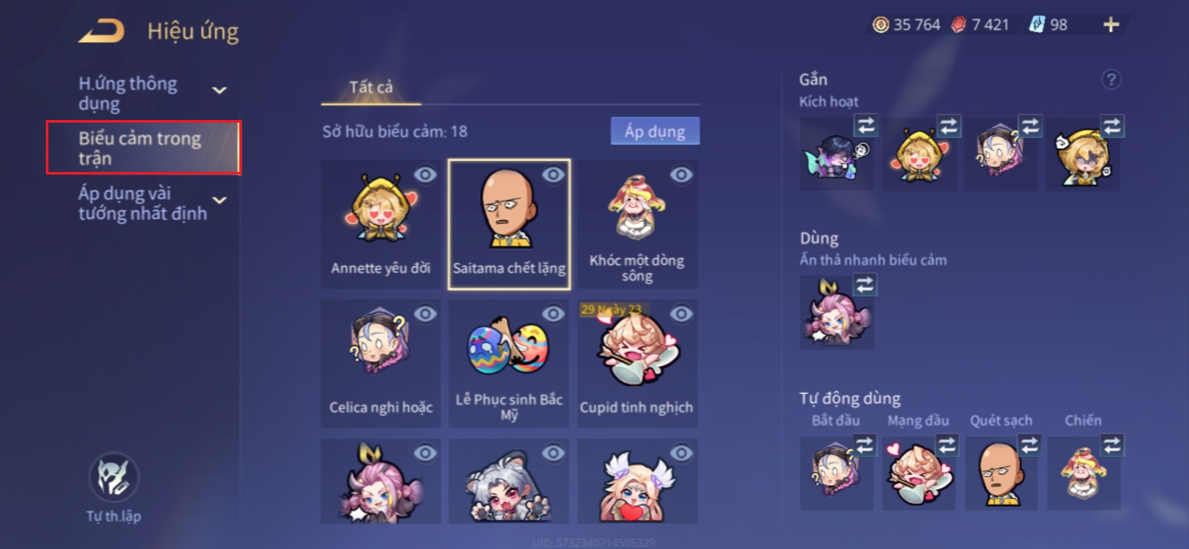 Cách kích hoạt emote Liên Quân chỉ với vài thao tác đơn giản