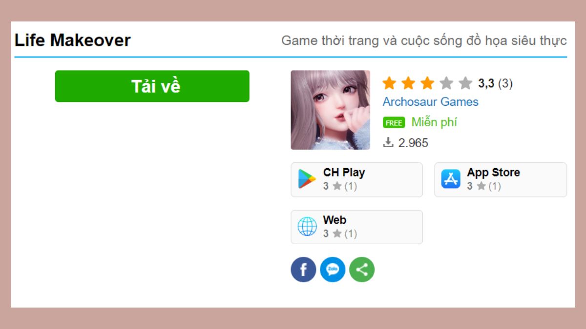 Tải Life Makeover trên PC, Android, iOS miễn phí, mới nhất