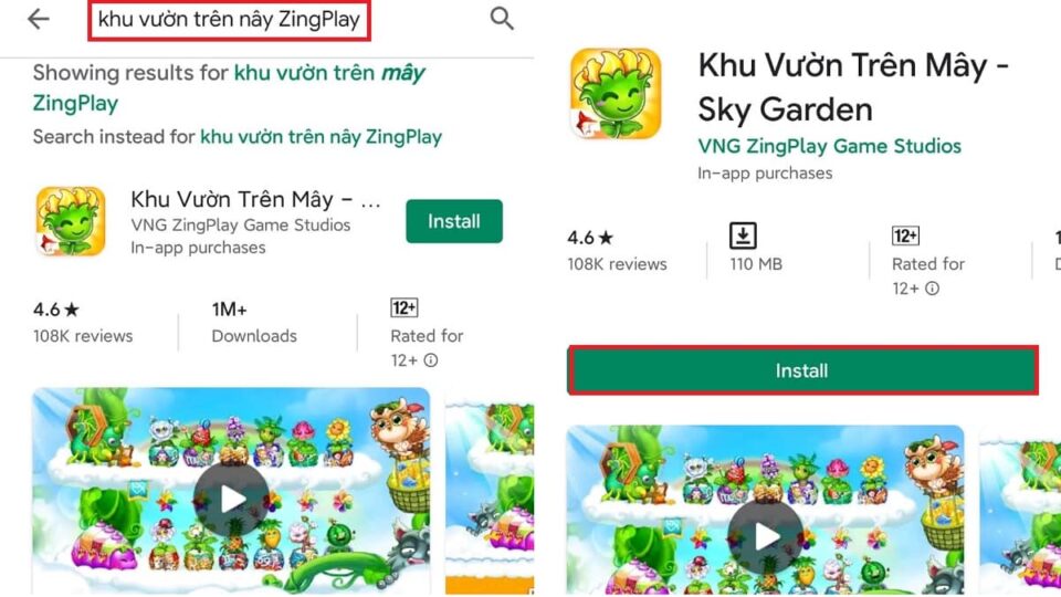 Tải Khu Vườn Trên Mây - Game Zingplay trên Android, iOS, PC