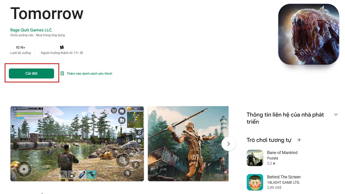 Tải game Tomorrow trên Android, iOS, PC cực đơn giản