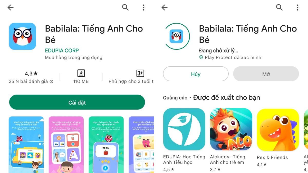Tải Babilala: App học tiếng Anh cho bé từ 3-8 tuổi miễn phí