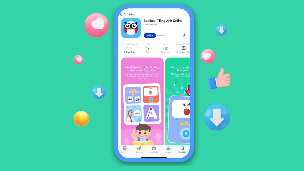 Tải Babilala: App học tiếng Anh cho bé từ 3-8 tuổi miễn phí