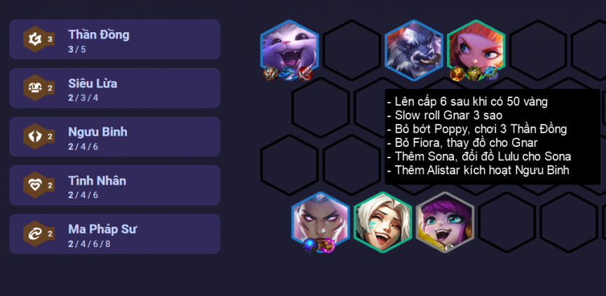 DTCL mùa 8.5: Cách build đội hình Gnar Thần Lừa