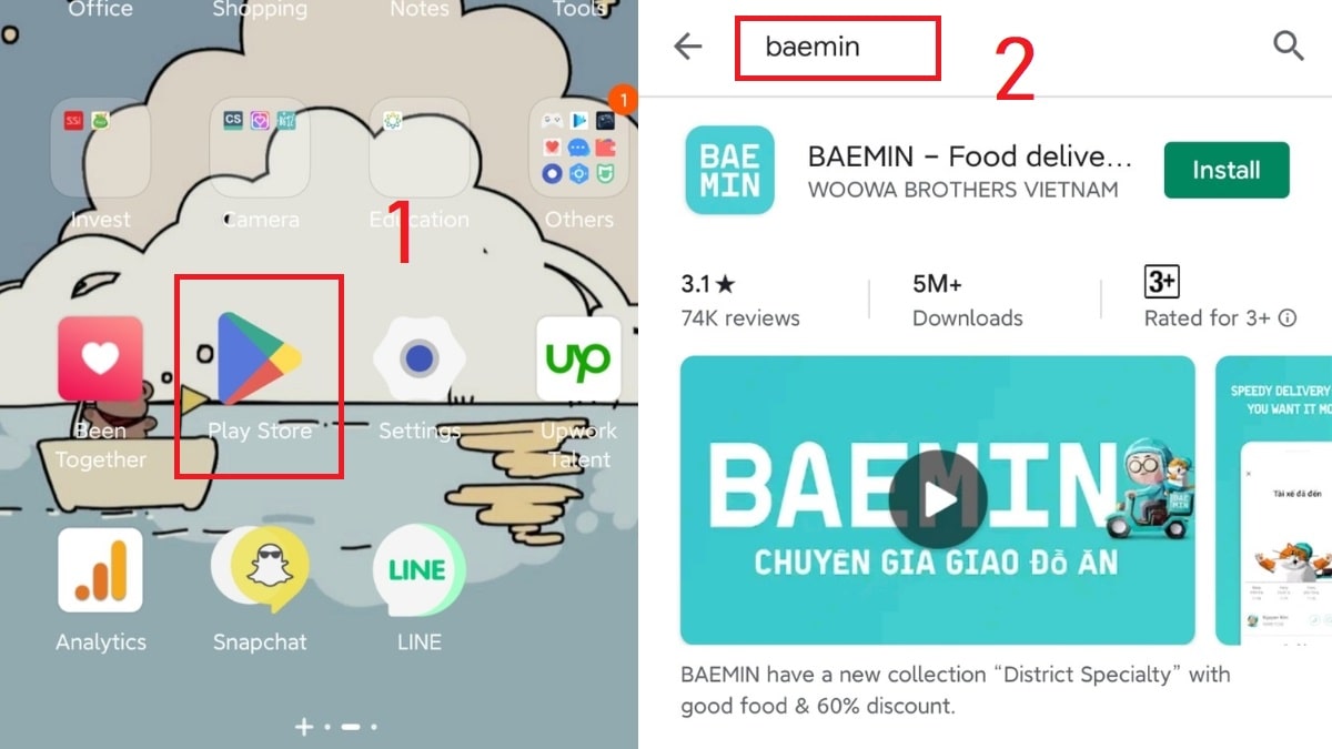 Tải BAEMIN: Ứng dụng đặt, giao đồ ăn trên PC, Android, iOS