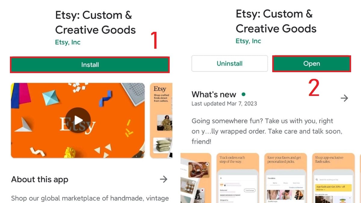 Cách tải Etsy trên máy tính PC và điện thoại Android, iOS