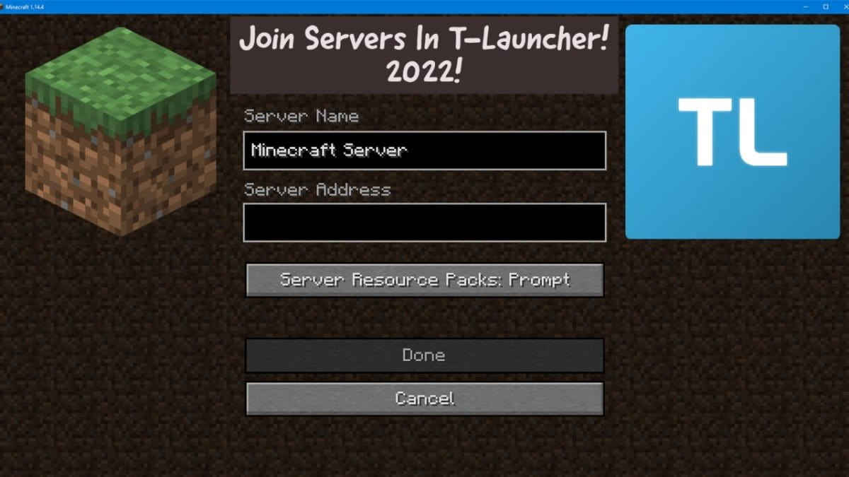 Tải Minecraft TLauncher: Hỗ trợ chơi game Minecraft miễn phí