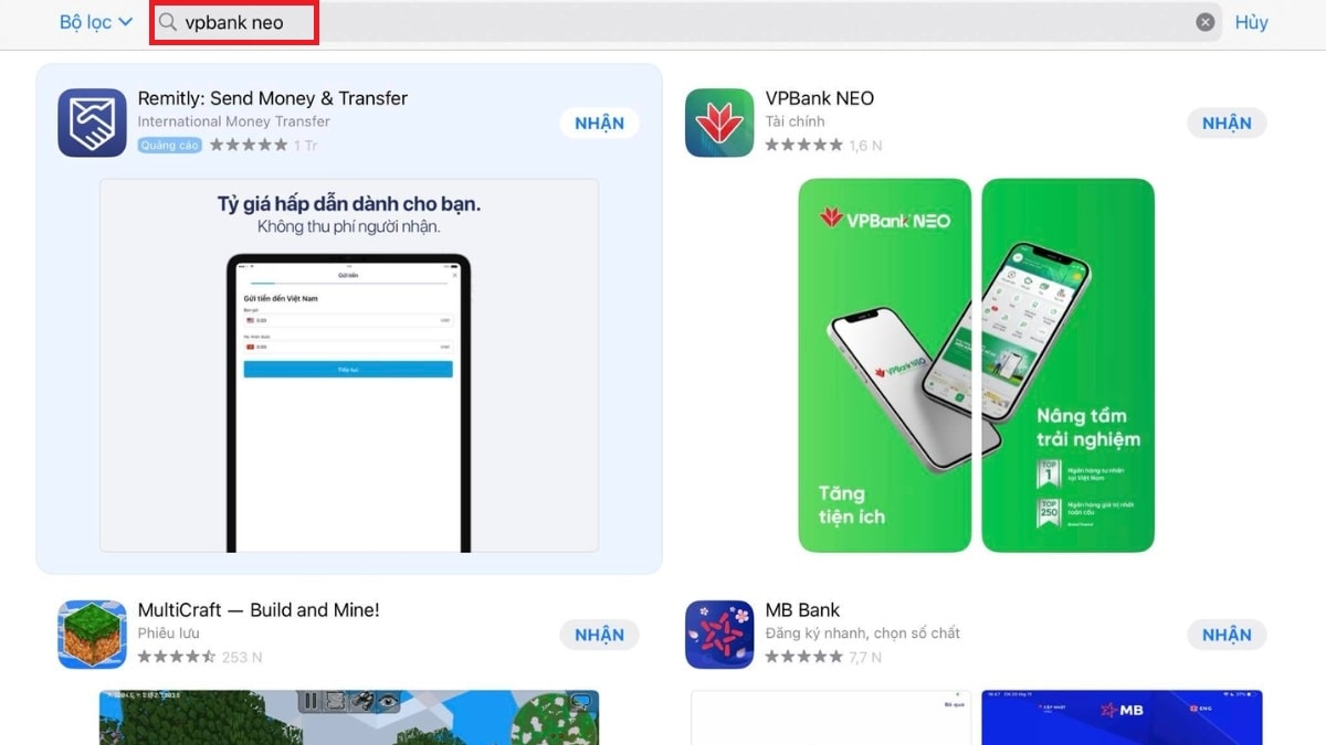 Tải VPBank NEO: Ngân hàng số đầu tiên của VPBank