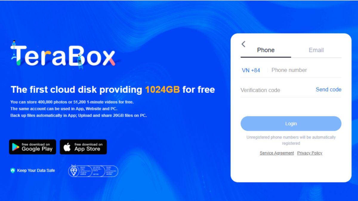 Tải TeraBox: Ứng dụng lưu trữ đám mây trên iOS, Android, PC