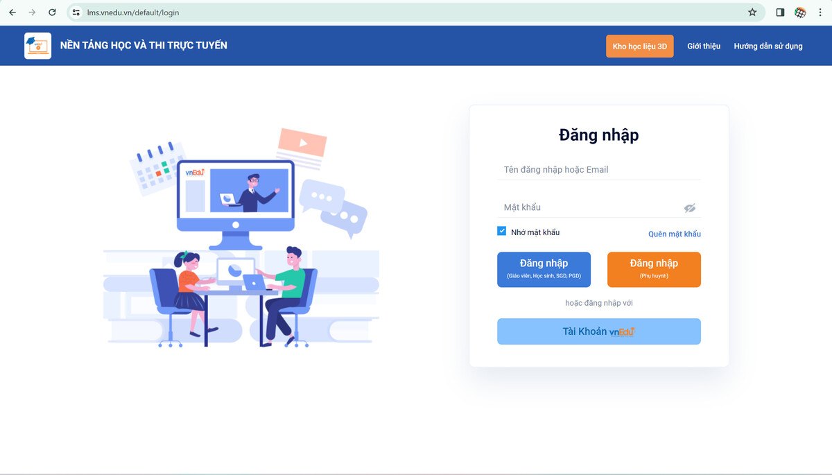 Cách tải, đăng nhập vnEdu Connect trên điện thoại, máy tính