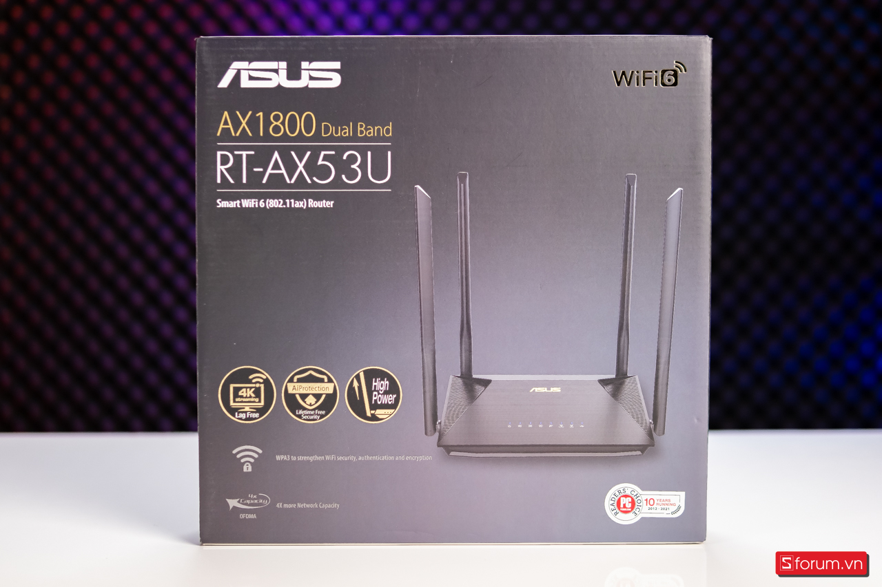Trên tay router AX1800 ASUS RT-AX53U: Mang WiFi 6, 2 băng tần cùng nhiều công nghệ hiện đại với ...