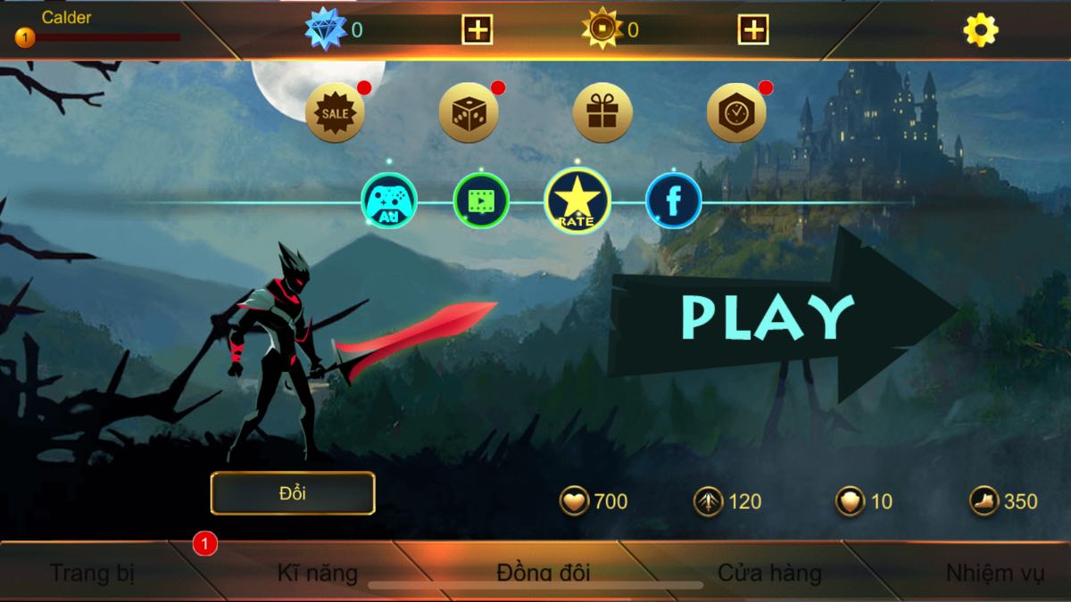 Cách tải Shadow Fighter trên điện thoại Android, IOS
