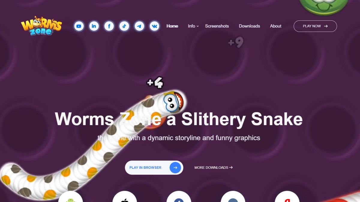 Cách tải Worms Zone trên điện thoại Android, iOS