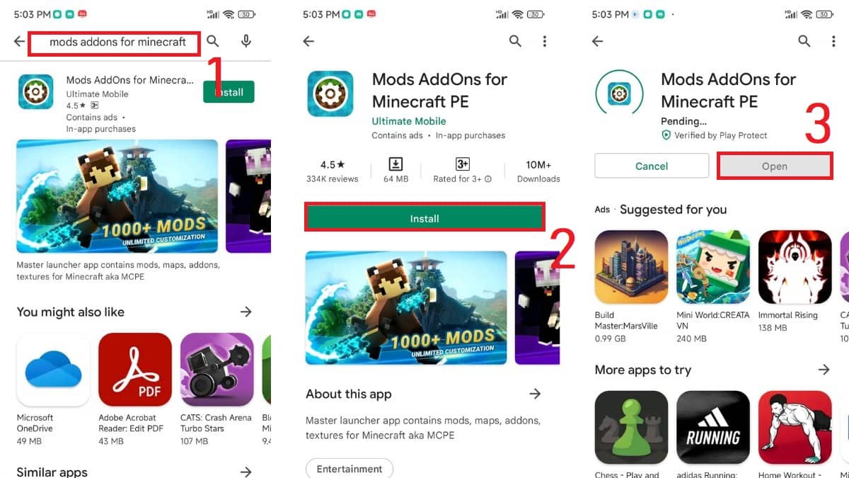 Tải Mods AddOns for Minecraft PE APK trên PC, Android