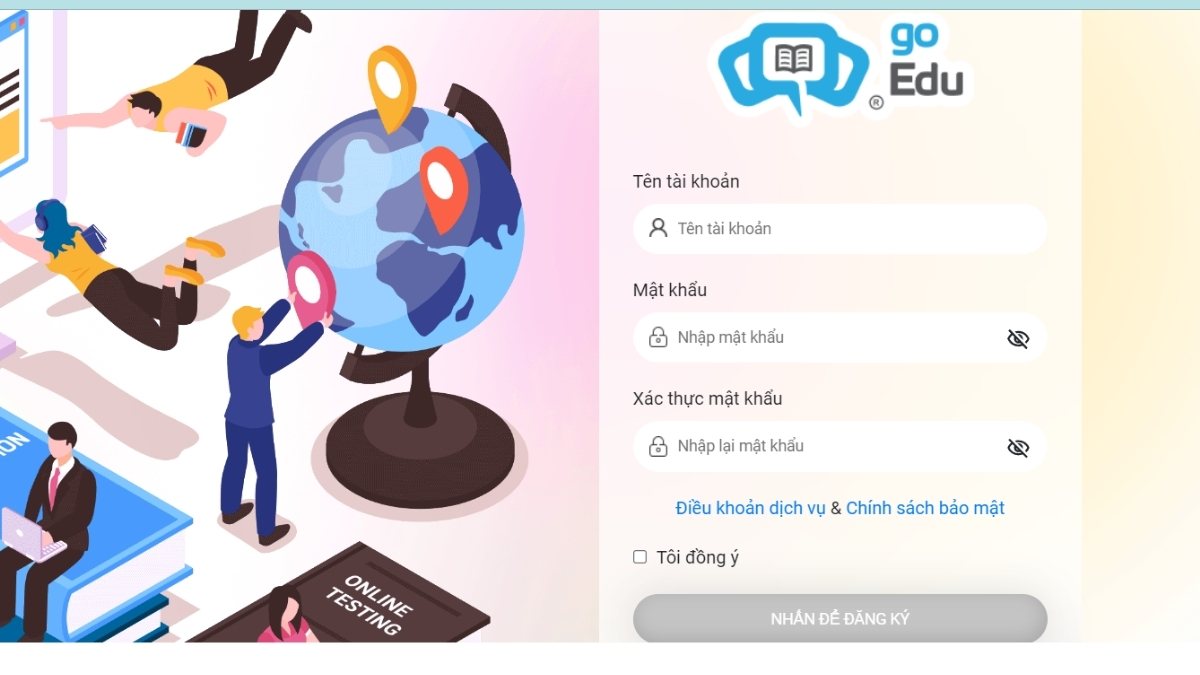 Cách đăng ký tài khoản IOE , đăng nhập IOE để thi tiếng Anh