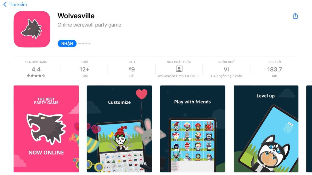 Cách tải Wolvesville - Ma sói trên điện thoại Android, IOS