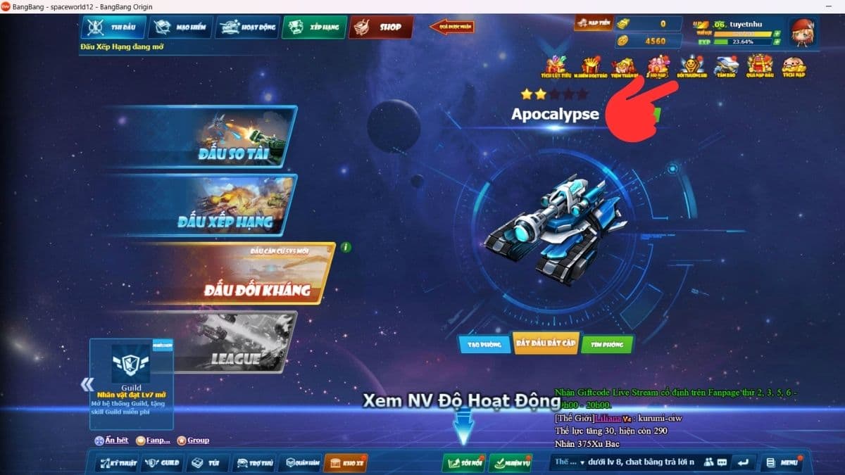 Full code BangBang Origin mới nhất, cách nhập code