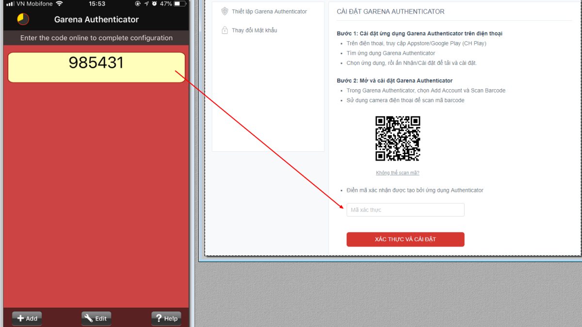 Cách tải Garena Authenticator và lấy mã bảo mật tài khoản