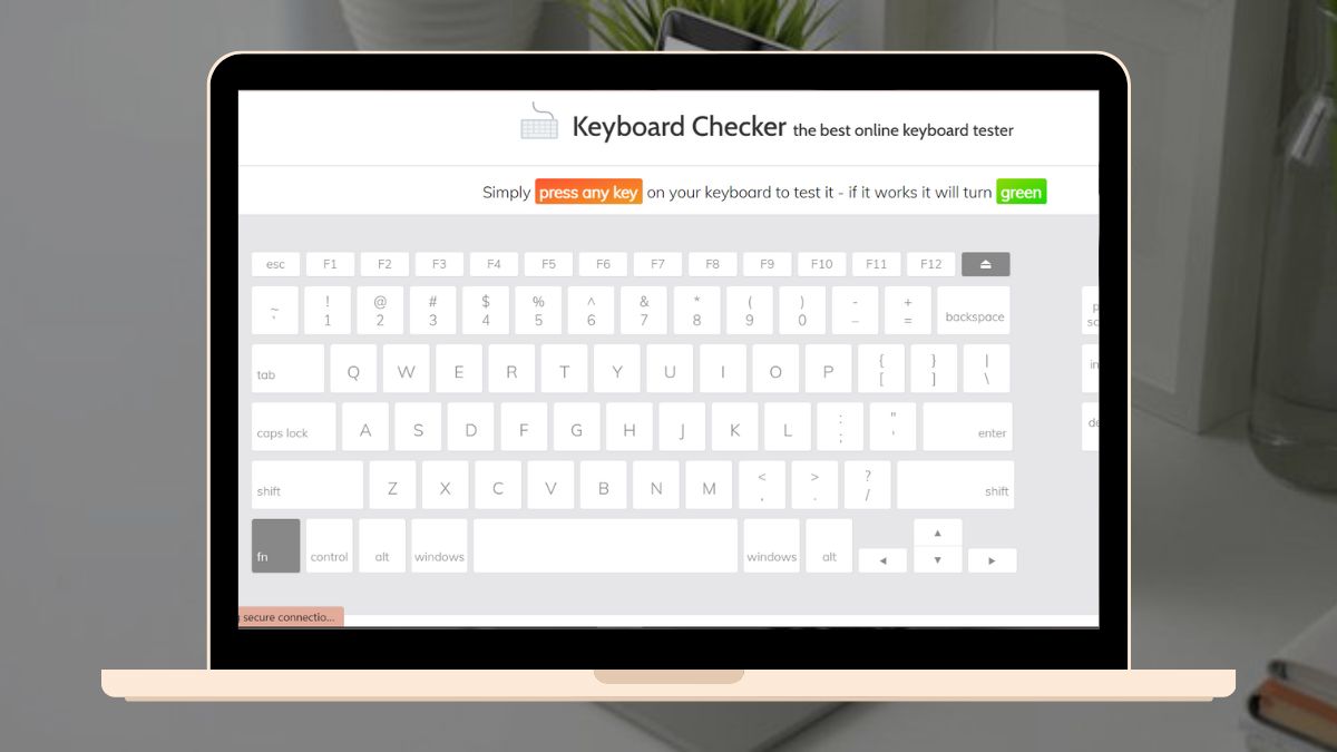 Top 8 website Keyboard tester online cho laptop, máy tính