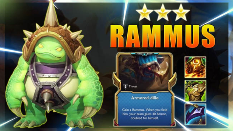 Bộ cờ Rammus carry ĐTCL 8.5 khiến vô số kỳ thủ khóc thét