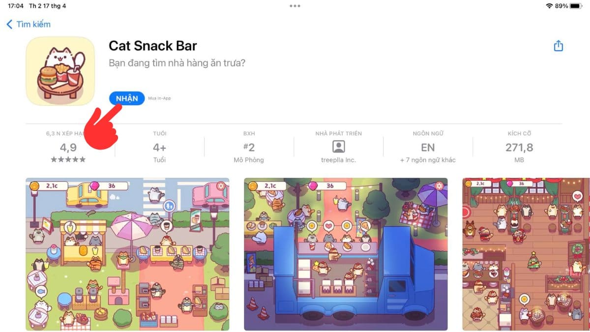 Cách tải Cat Snack Bar (Quán bar mèo) trên Android, IOS