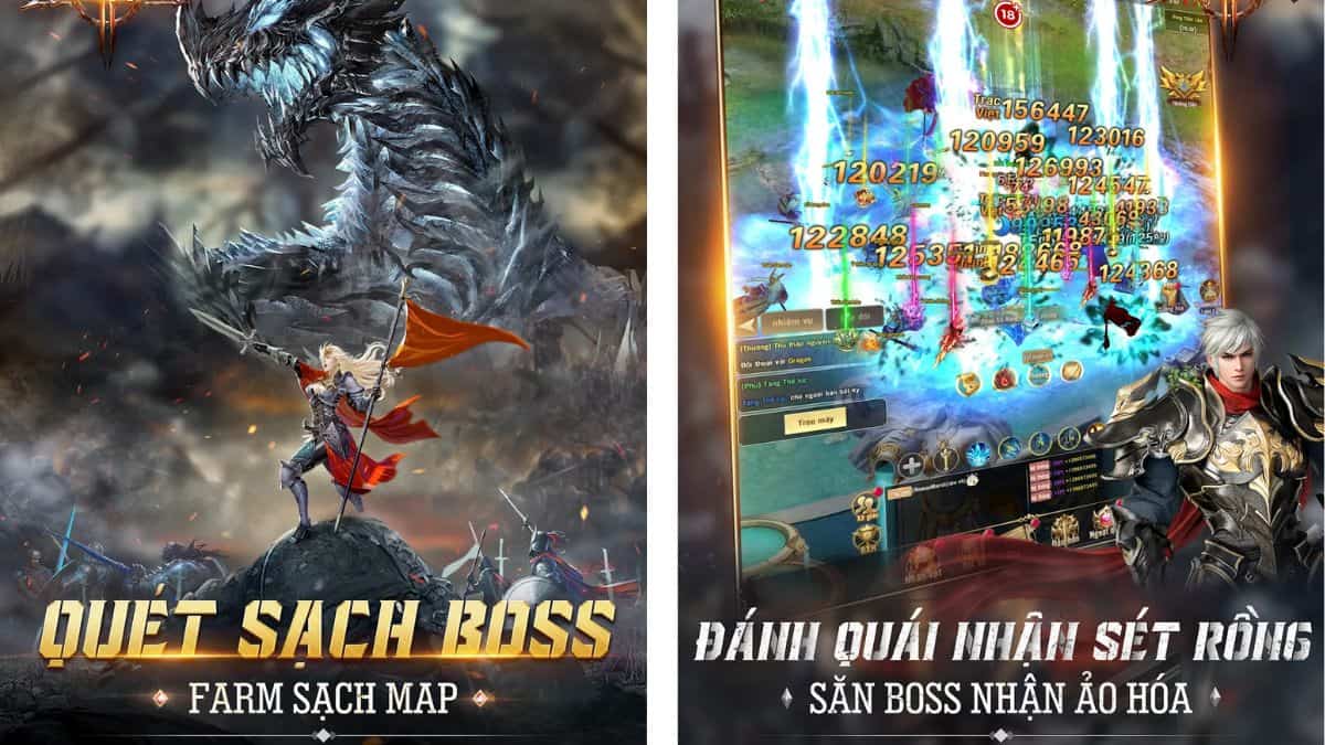 Tải Kiếm Rồng VTC - Quét sạch Boss, Farm sạch map