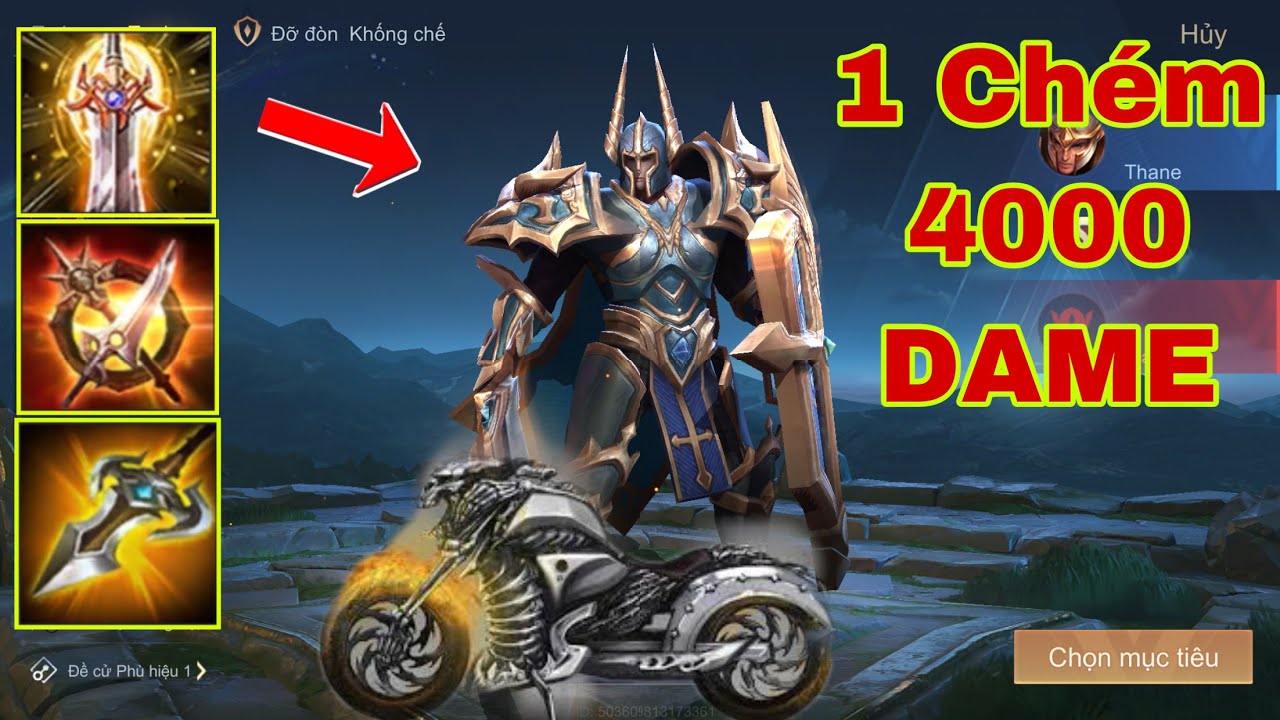 Giáo án độc lạ Liên Quân: Thane full damage - cân cả Tà Thần trong tích tắc